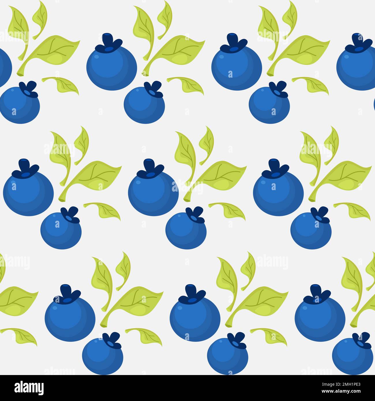 Vector blueberry seamless pattern hi-res stock photography and images ...