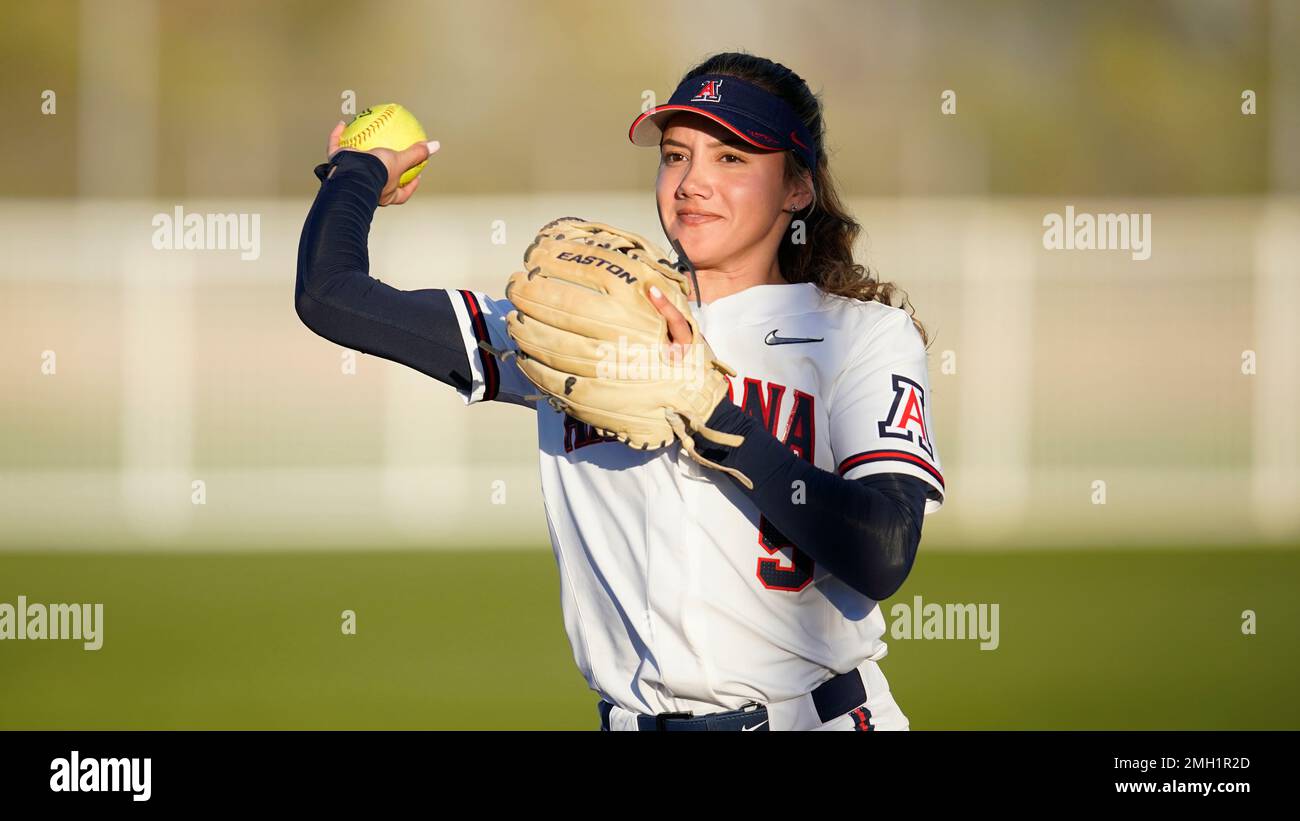 Arizona outfielder Reyna Carranco against Seattle during an NCAA ...