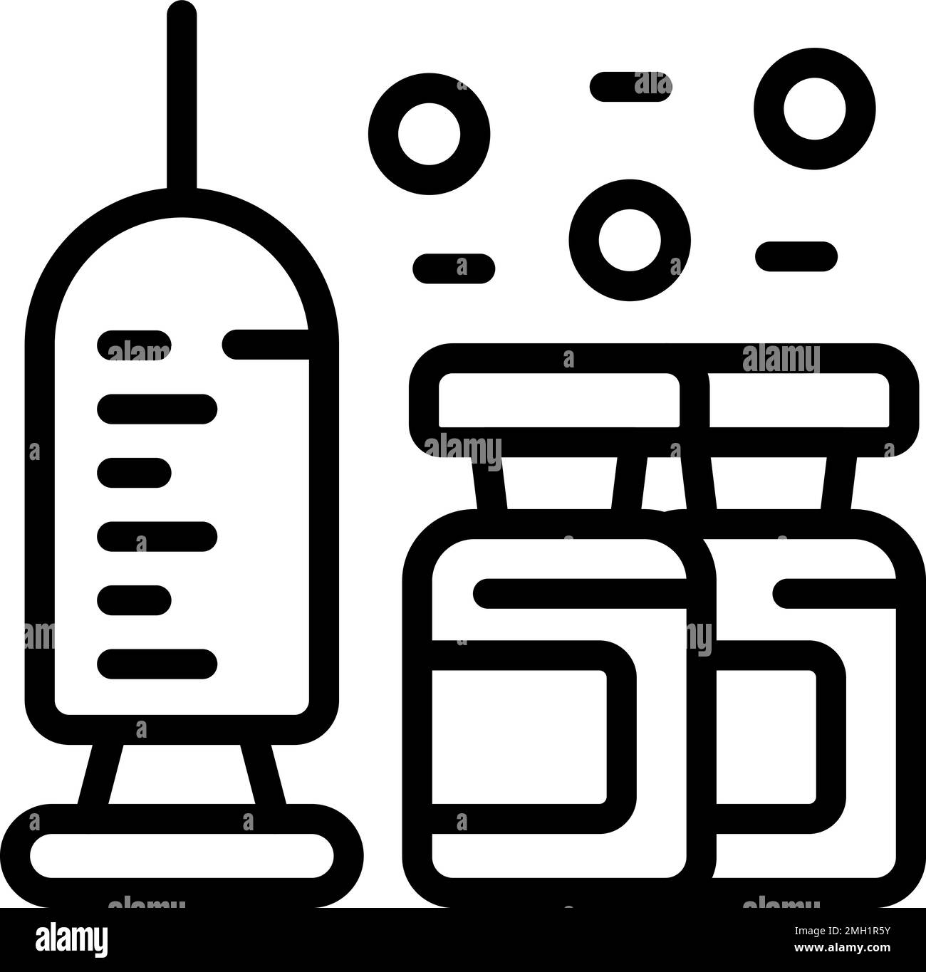 Injection icon outline vector. Hospital room. Care nurse Stock Vector ...