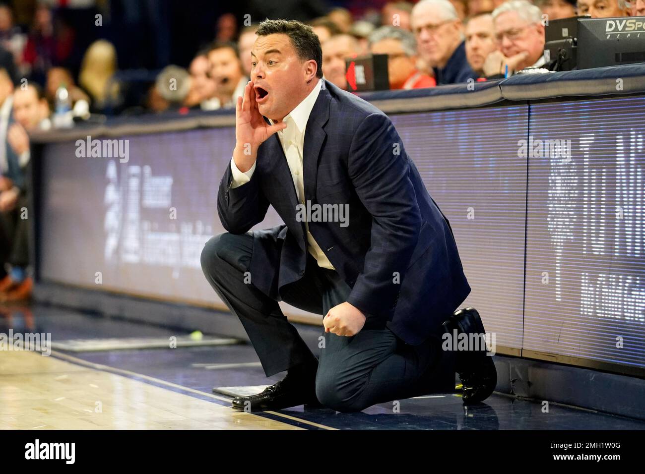 Arizona head coach Sean Miller in the first half during an NCAA college ...