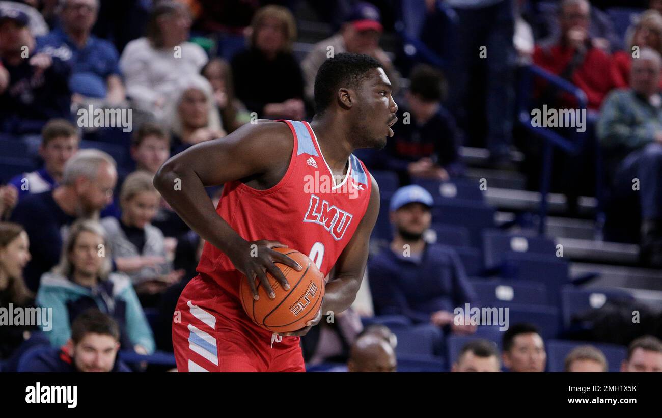 Loyola Marymount guard Eli Scott holds the ball during the second half ...