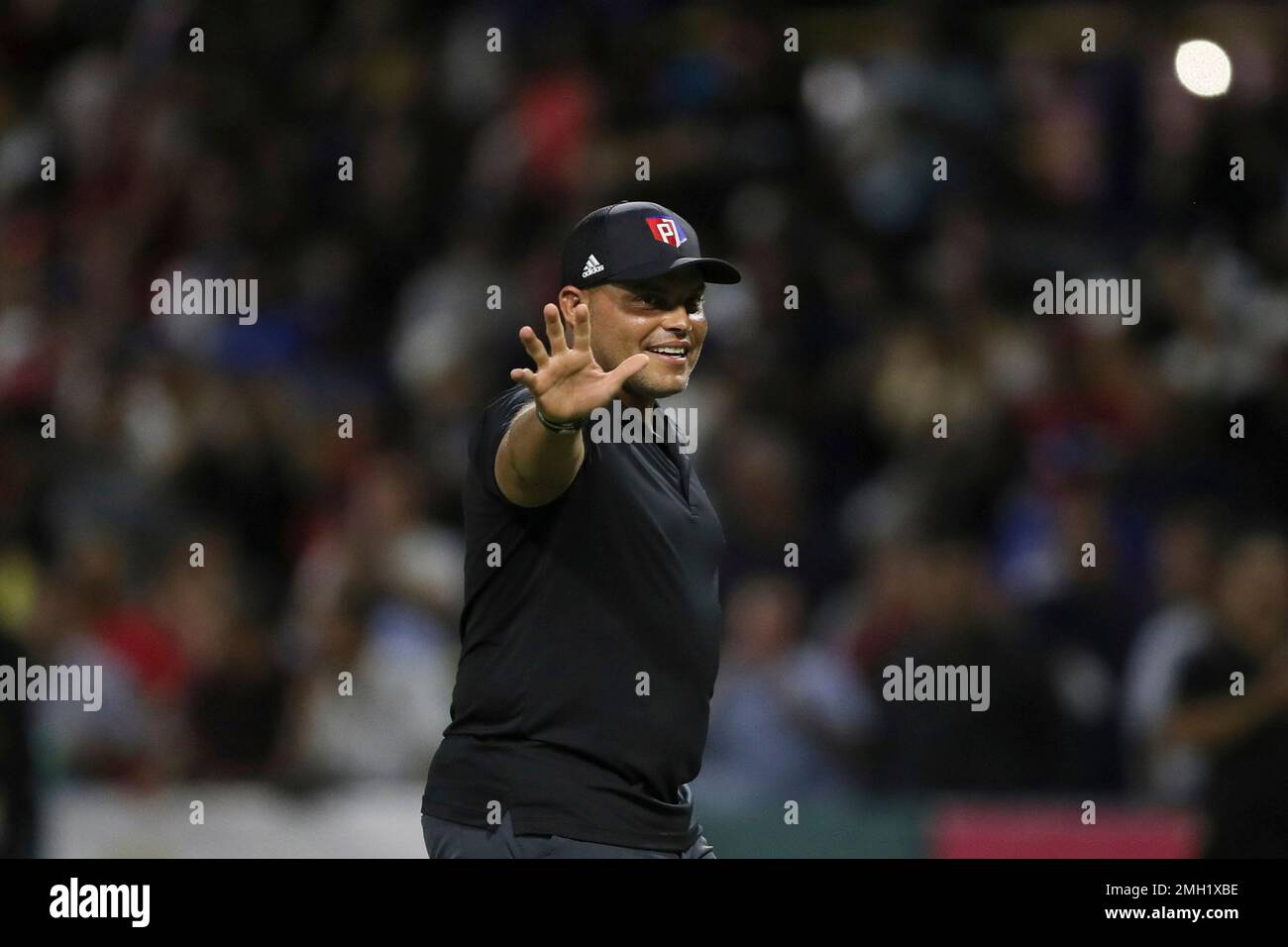 Former MLB's player and member of the Hall of Fame Ivan Rodriguez from ...