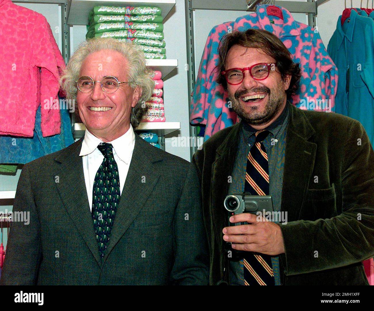 FILE - Luciano Benetton, left, and photographer Oliviero Toscani are ...