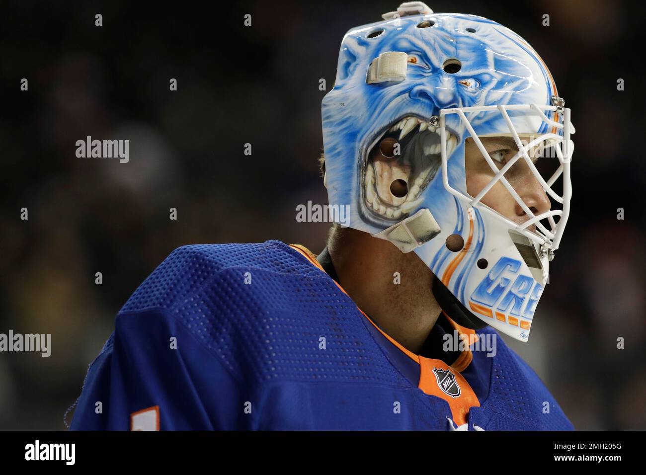 New York Islanders goaltender Thomas Greiss (1) during the first period ...