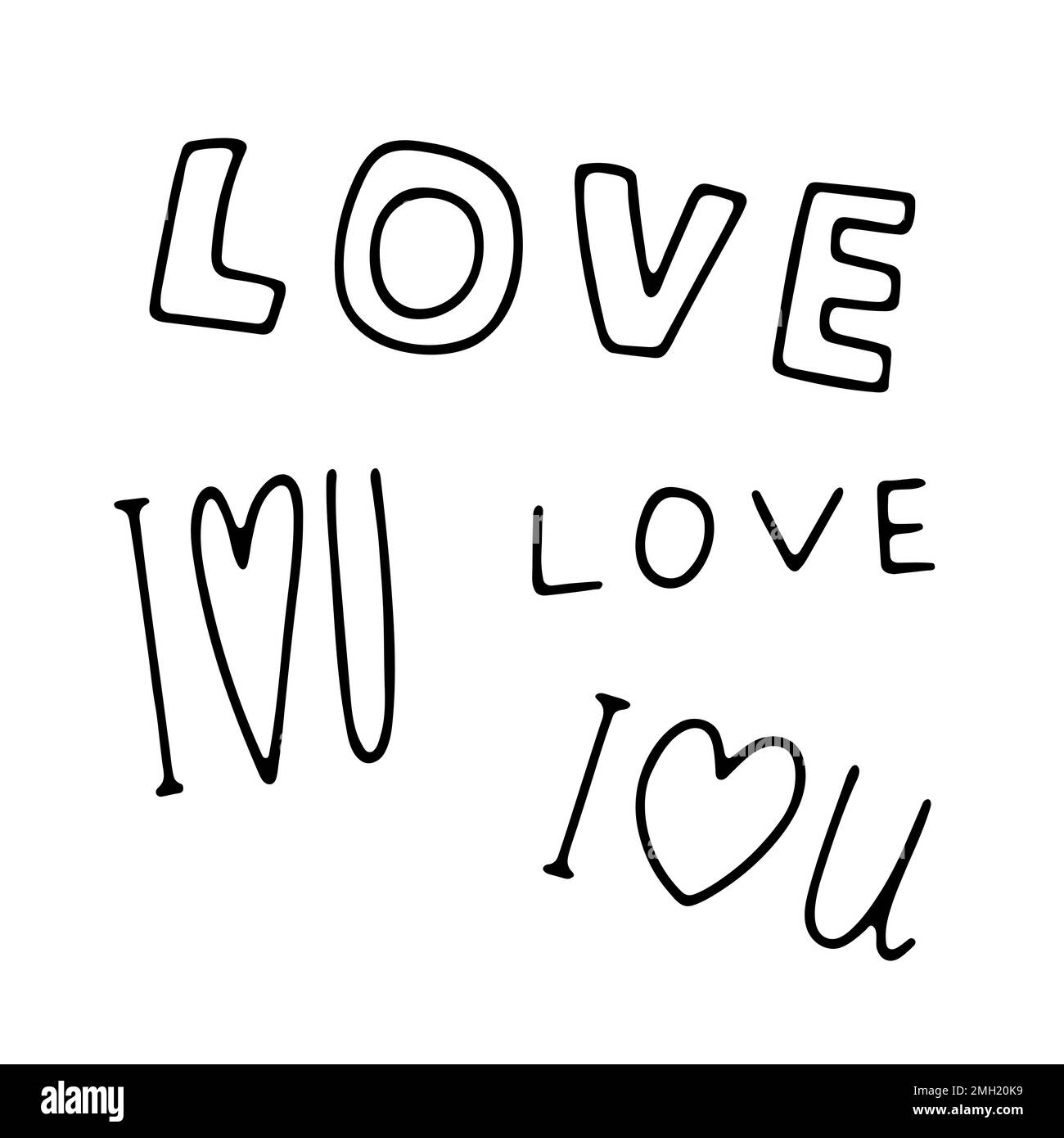 Set hand drawn text Stock Vector Images - Alamy