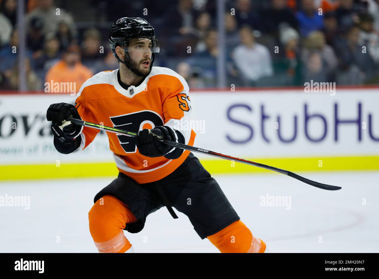 Philadelphia Flyers' Shayne Gostisbehere plays during an NHL hockey ...