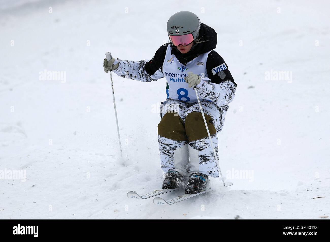 Hannah Soar, of the United States, competes in a qualification run ...