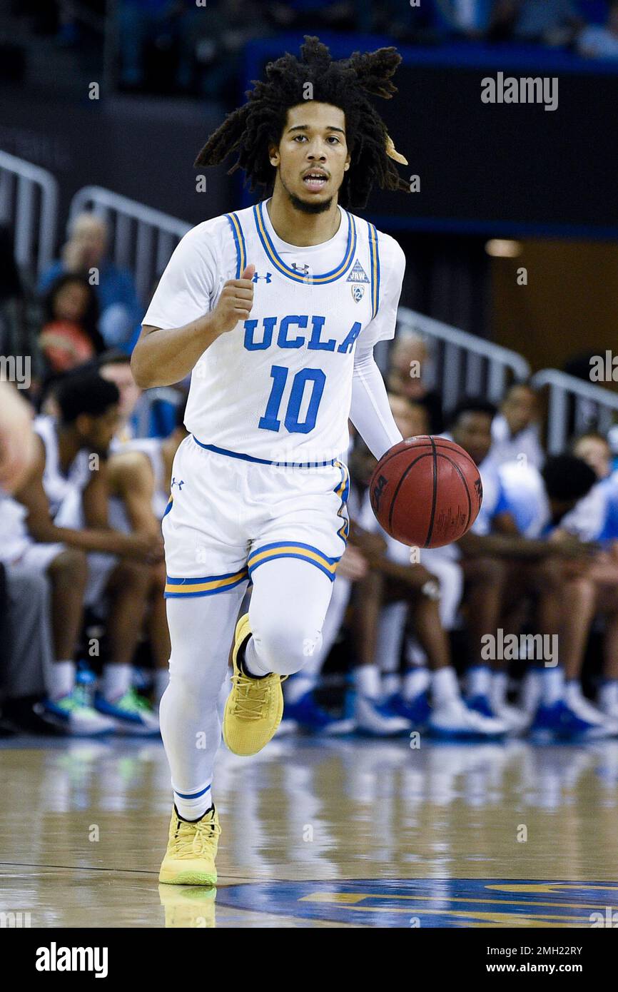 UCLA guard Tyger Campbell in action during the first half of an NCAA ...