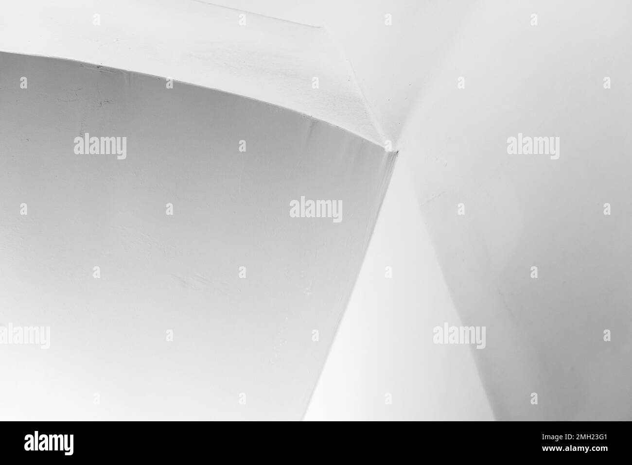 Abstract minimal interior photo background, fragment with white niche ...
