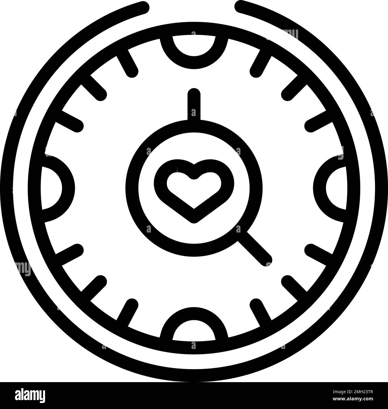 Time of global care icon outline vector. World person. Medical map ...