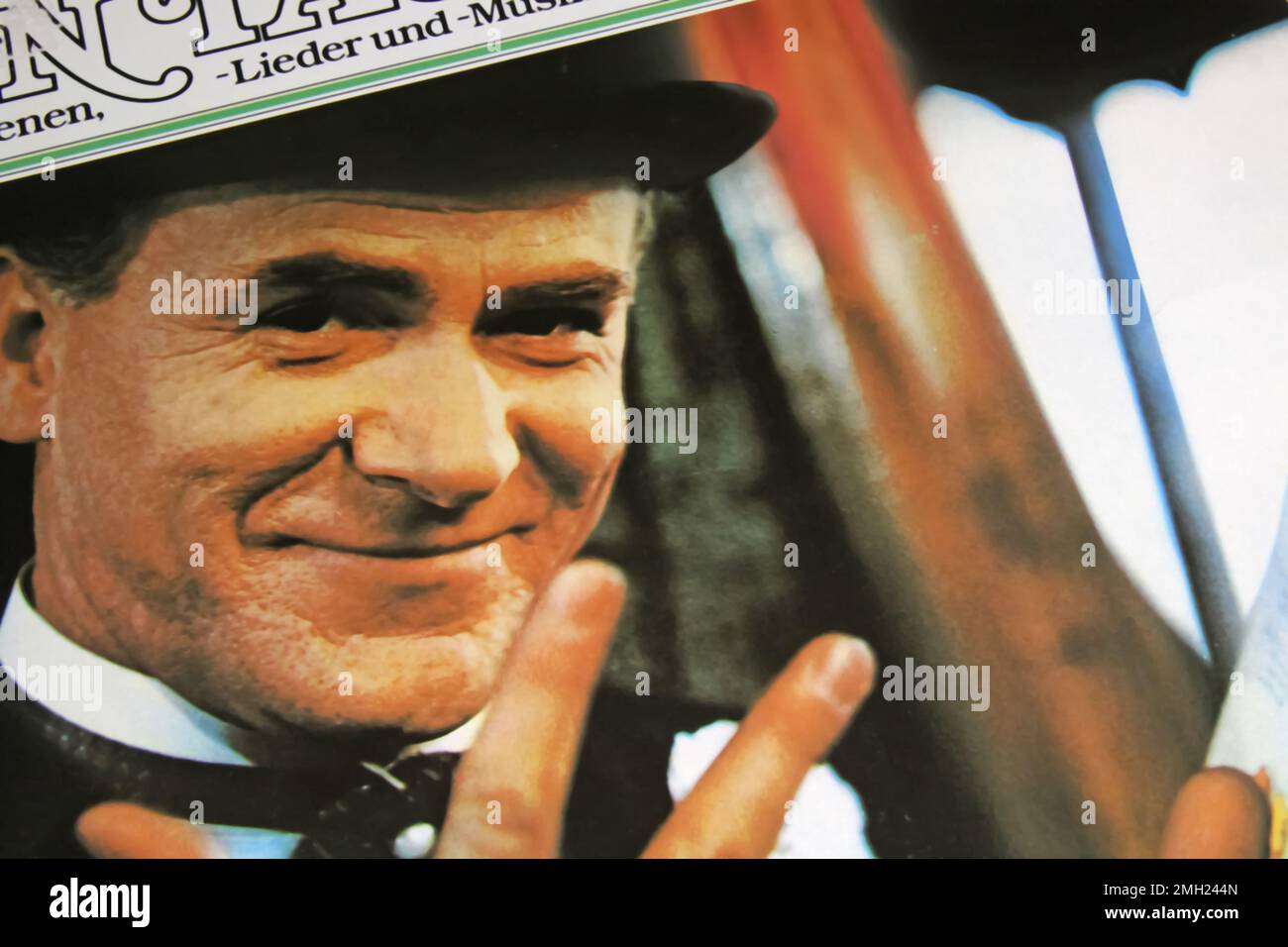 Viersen, Germany - January 1. 2023: Closeup isolated vinyl record cover ...