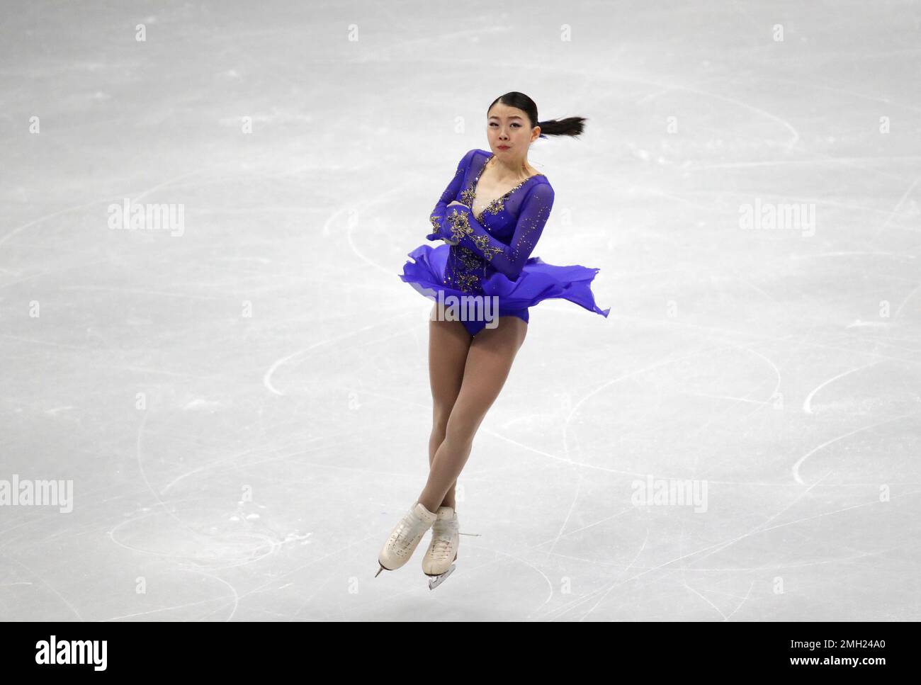 Japan S Rika Kihira Performs During The Ladies Single Short Program