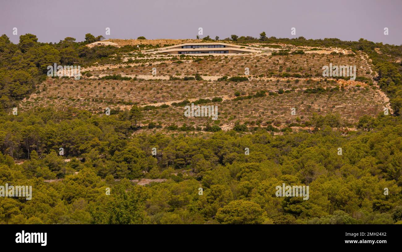 VIS, CROATIA, EUROPE - Issa Megaron House, modern architecture, on the ...