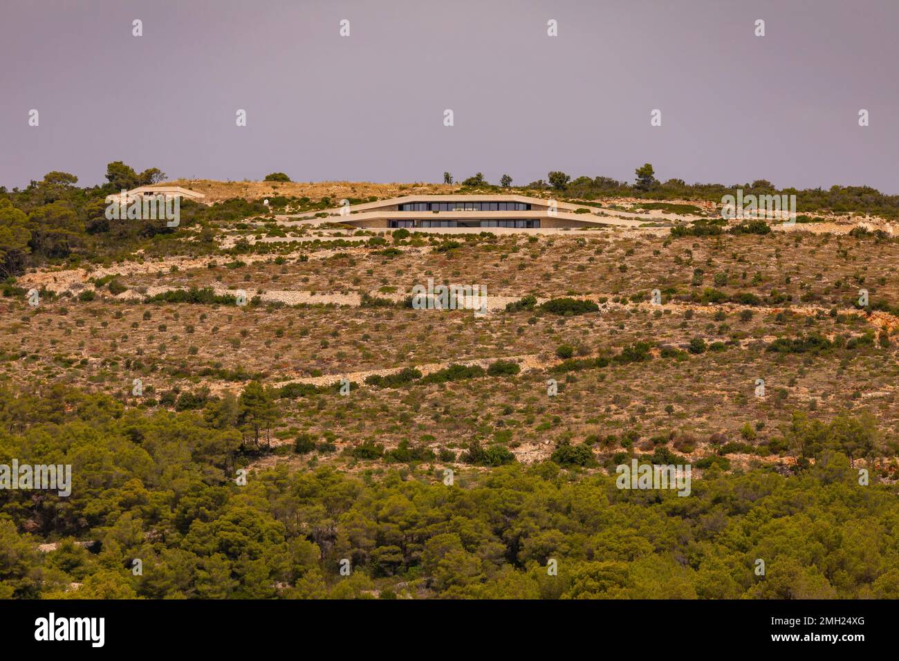 VIS, CROATIA, EUROPE - Issa Megaron House, modern architecture, on the ...
