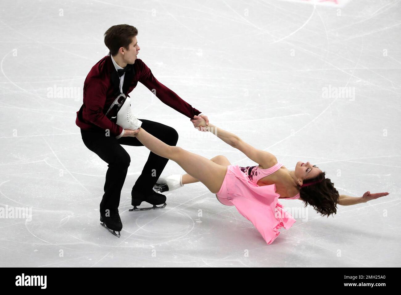 Canada's Carolane Soucisse and Shane Firus perform during the Ice Dance ...