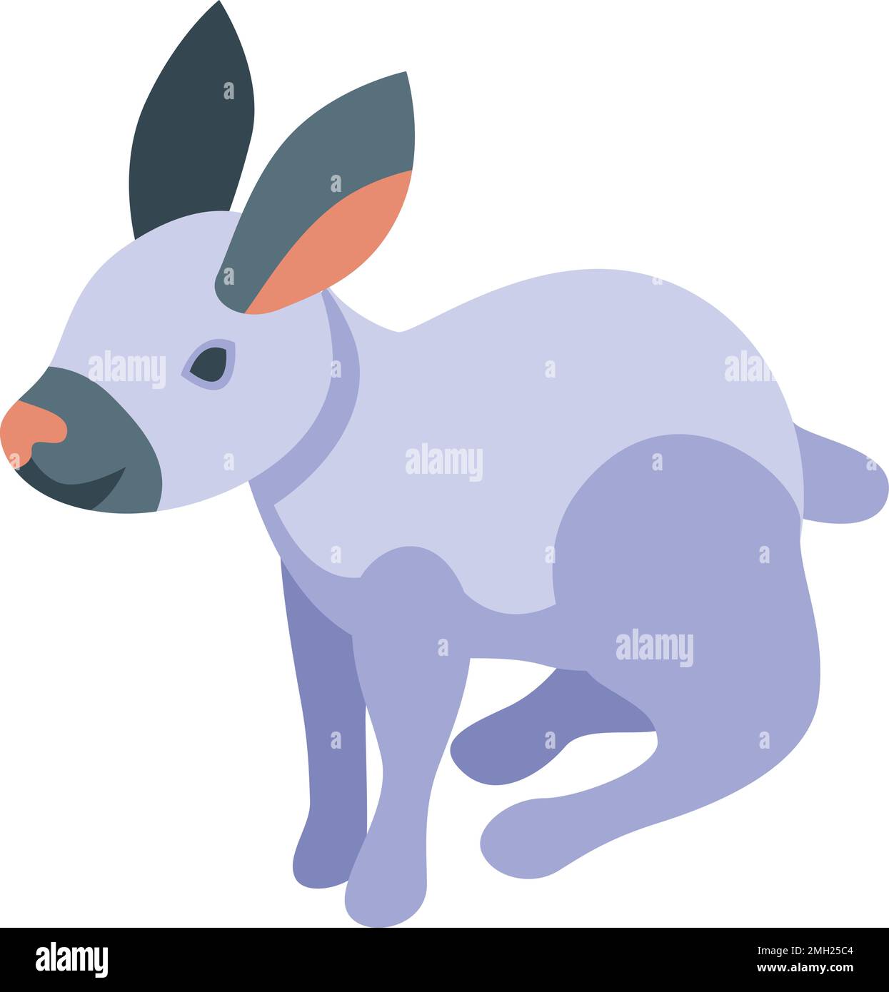 White rabbit icon isometric vector. Animal pet. Cute bunny Stock Vector ...