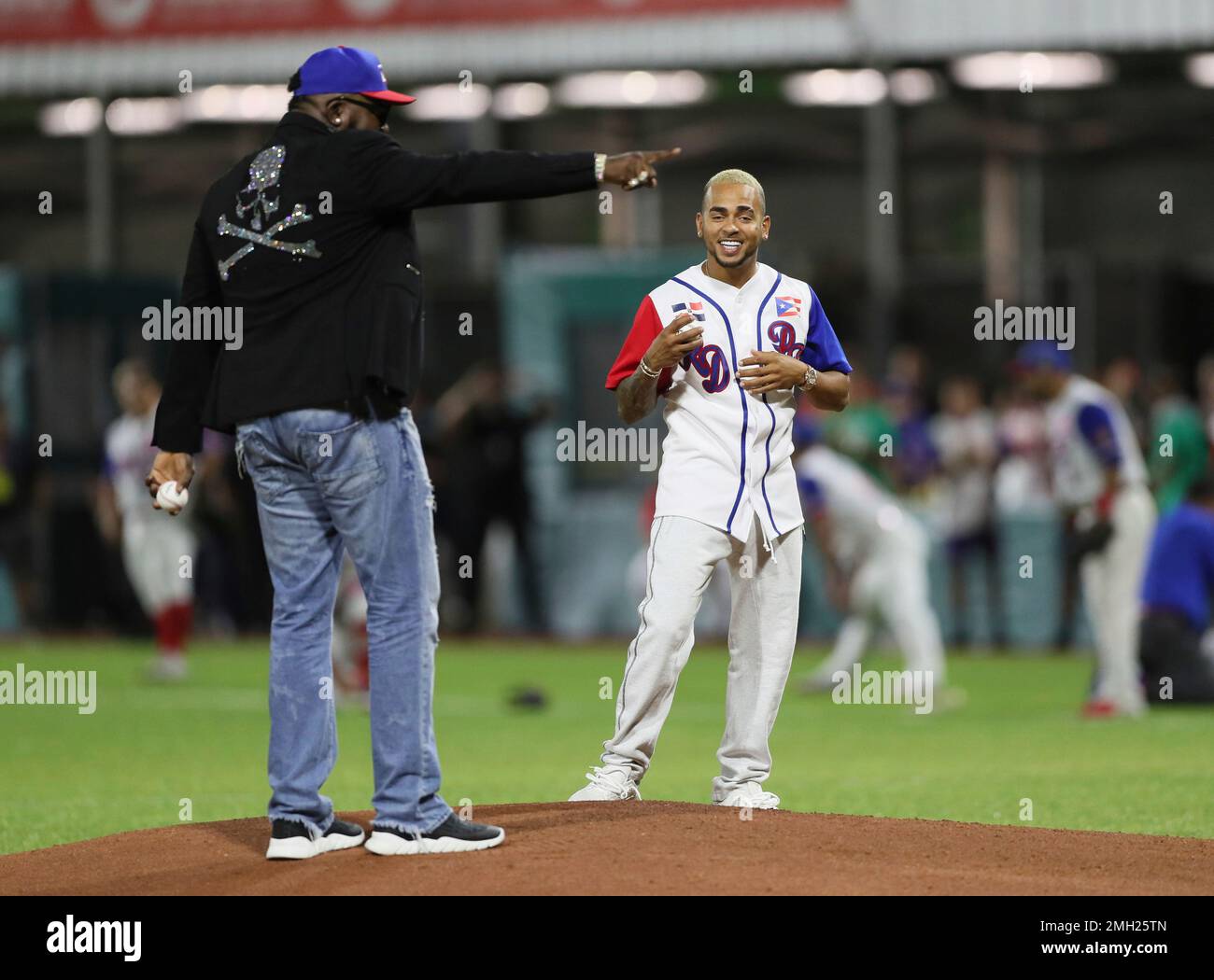 Retired Boston Red Sox player David Ortiz of the Dominican Republic ...