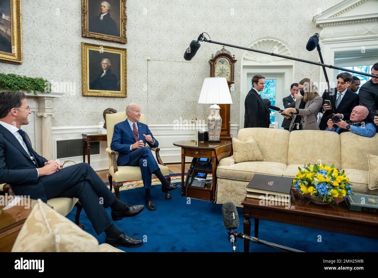 President Joe Biden meets with Prime Minister Mark Rutte of the ...