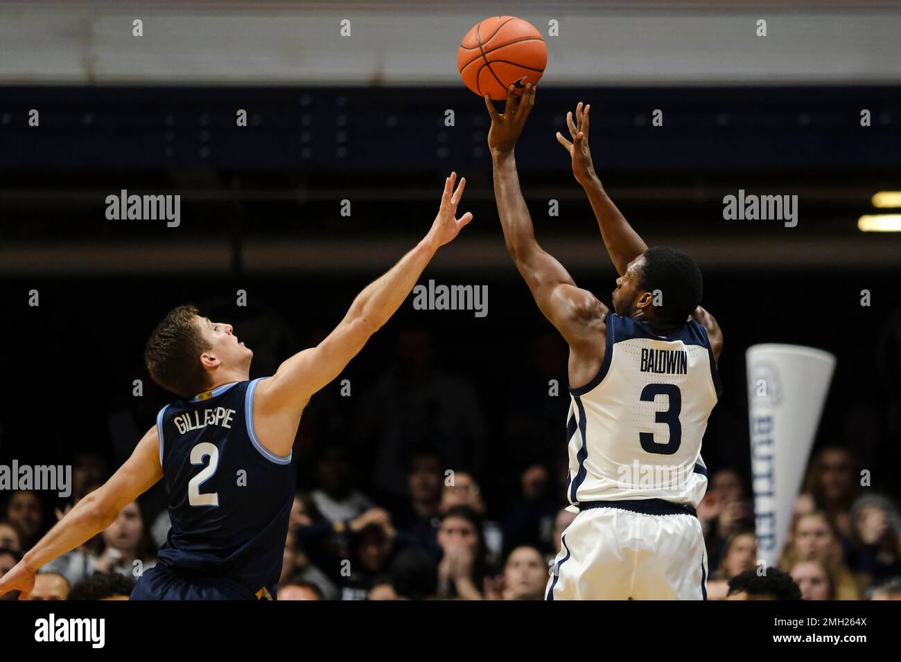 Butler guard Kamar Baldwin (3) shoots the game-winning basket over ...