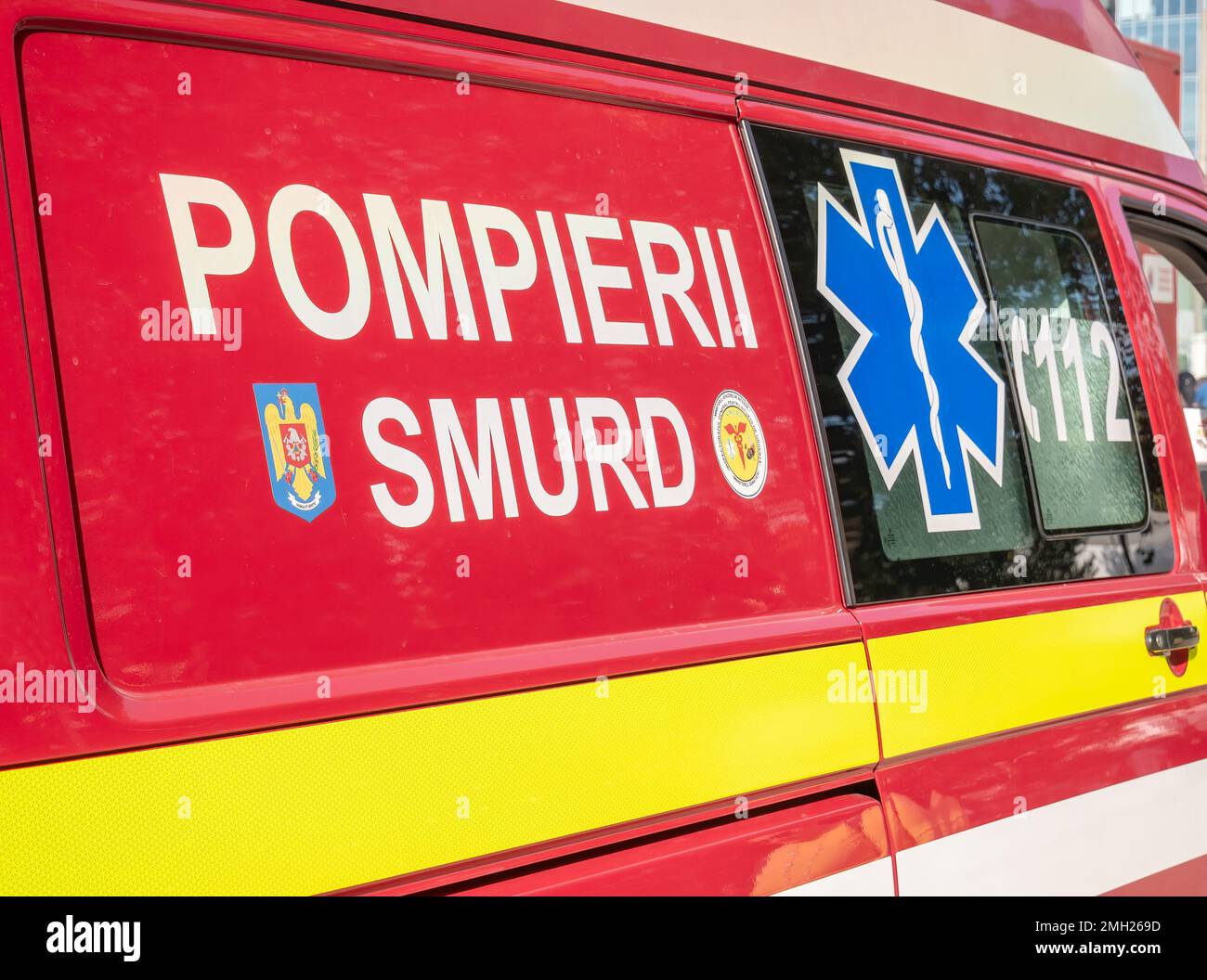 Bucharest, Romania - 10.07.2022:SMURD ambulance van. SMURD is an ...