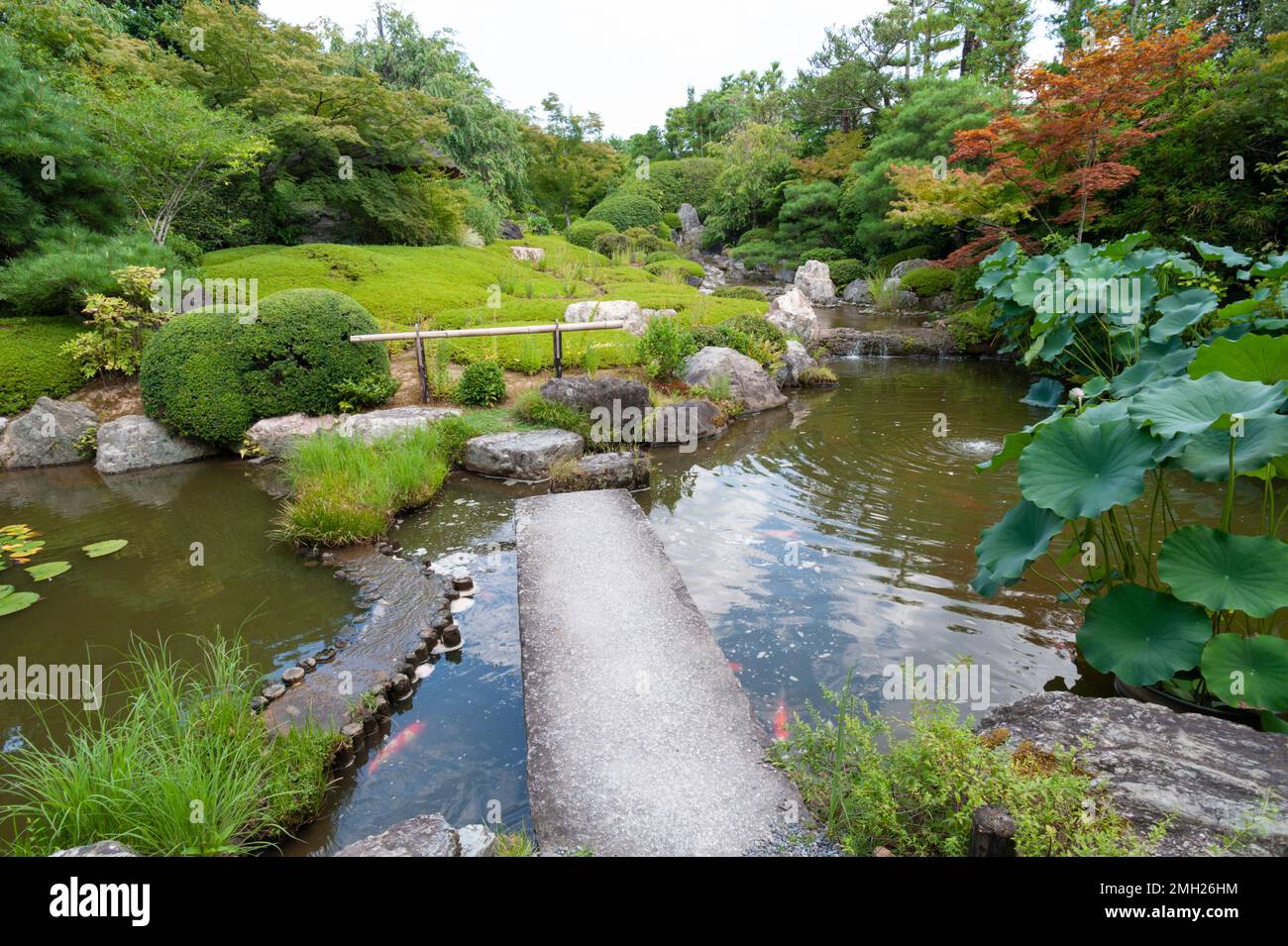 The Yoko-en pond garden at Taizo-in Temple, Myoshin-ji, Kyoto, Japan ...