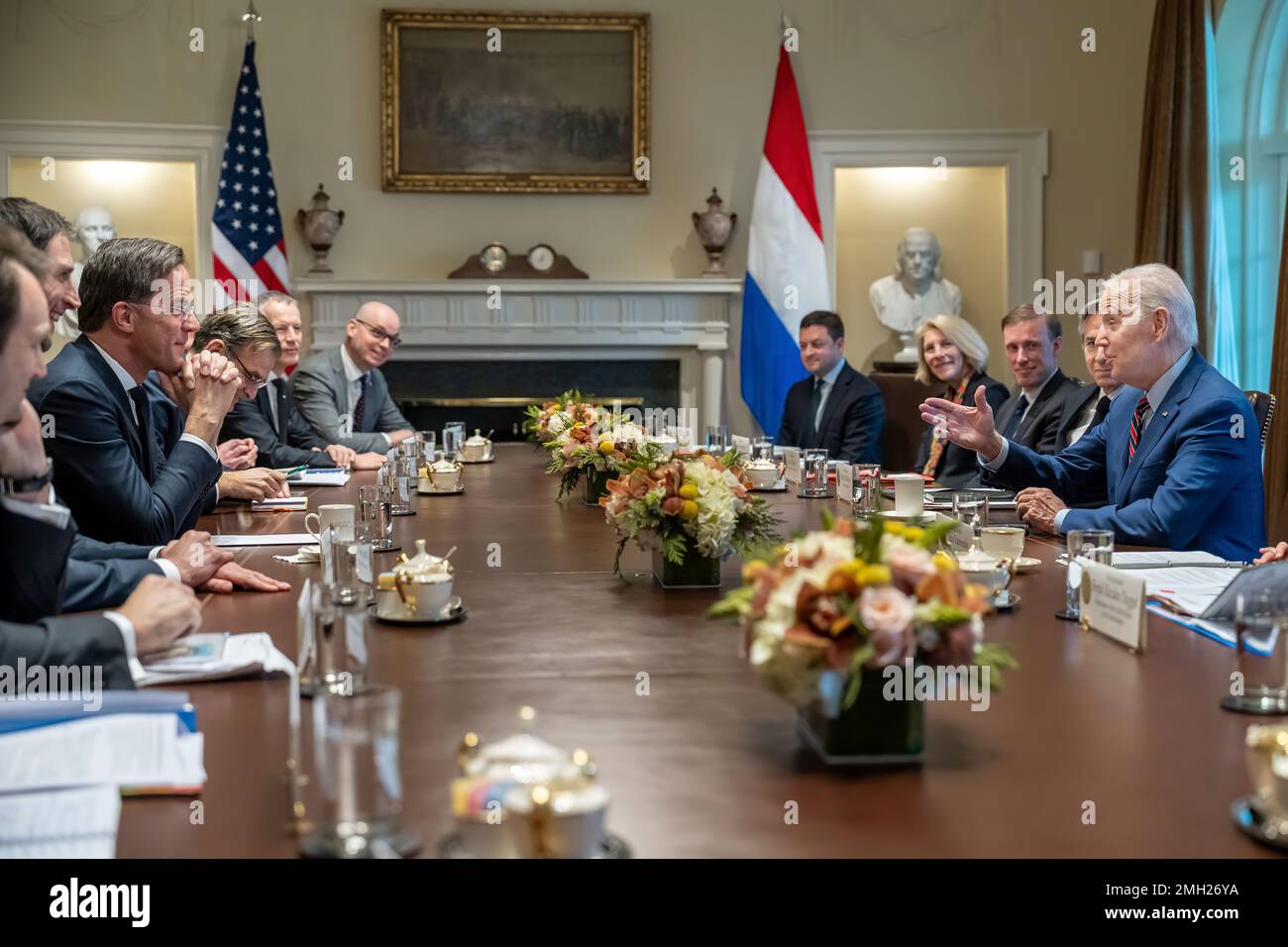 President Joe Biden participates in a bilateral meeting with Prime ...