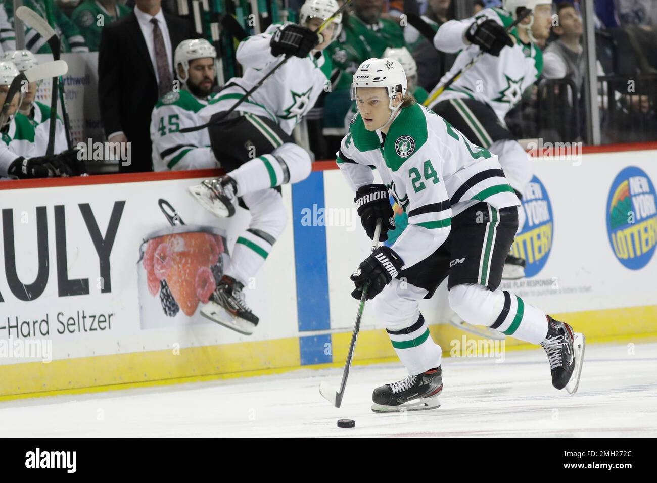 Dallas Stars' Roope Hintz (24) during the first period of an NHL hockey ...