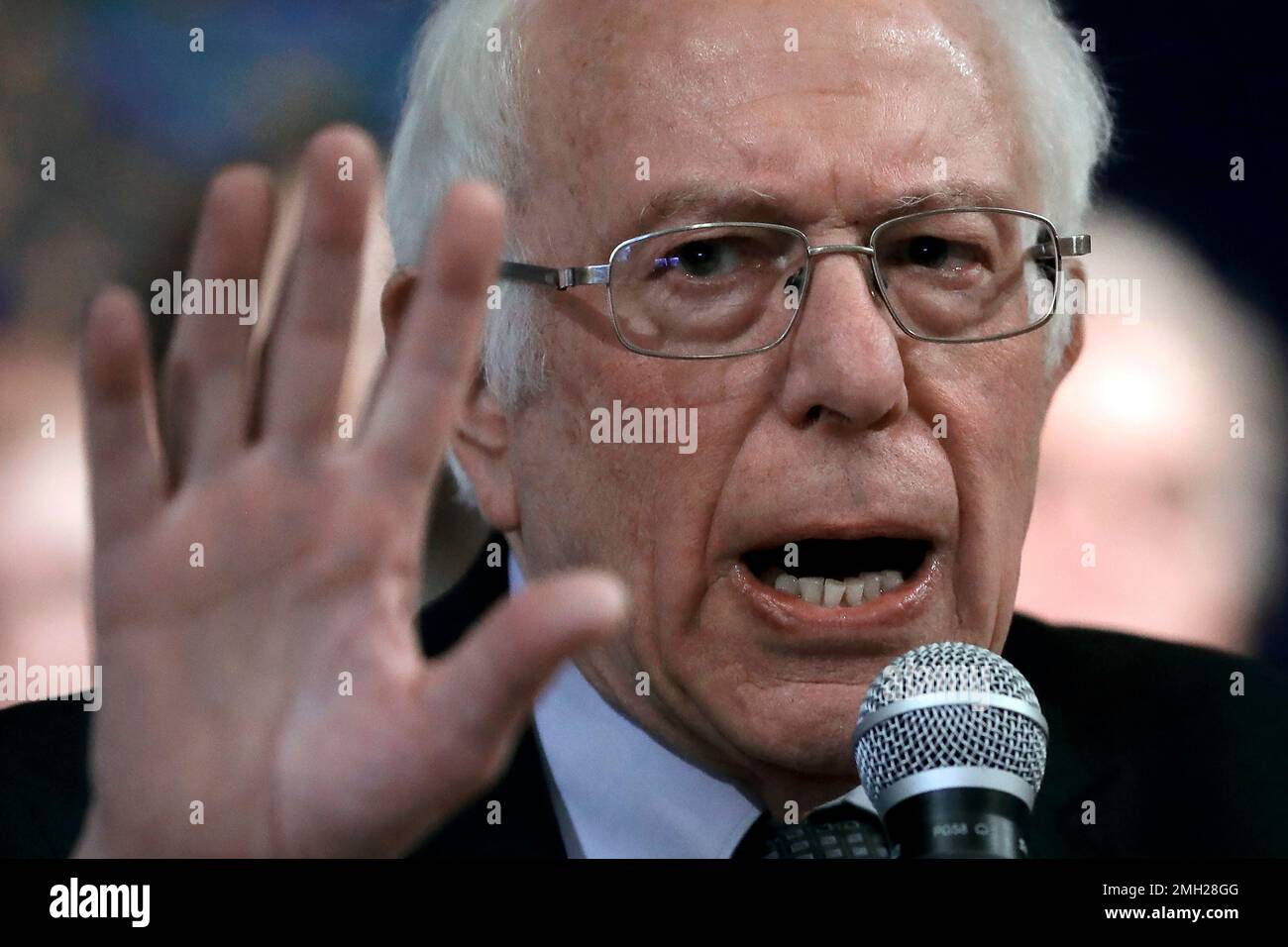 Democratic presidential candidate Sen. Bernie Sanders, I-Vt., addresses ...