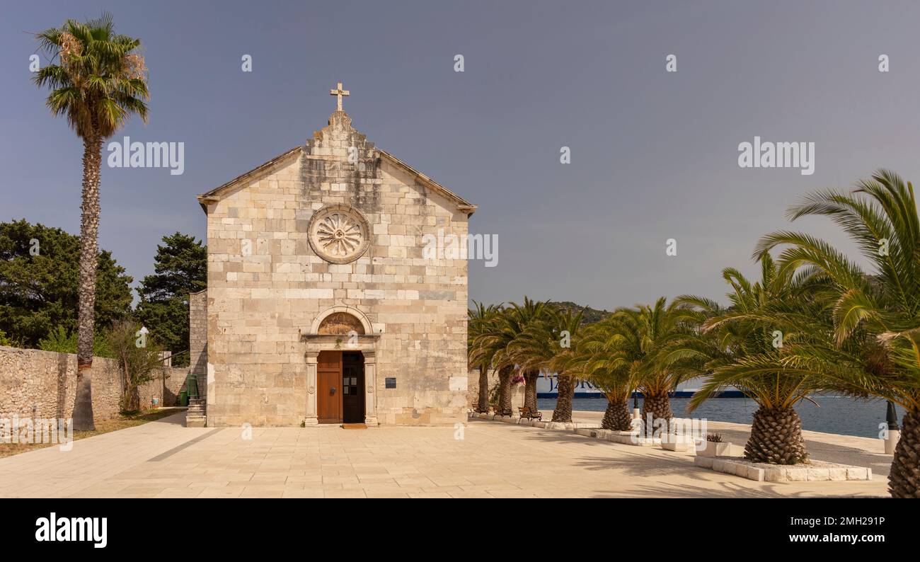 VIS, CROATIA, EUROPE - Church of St. Jerome, on the Prirovo peninsula ...