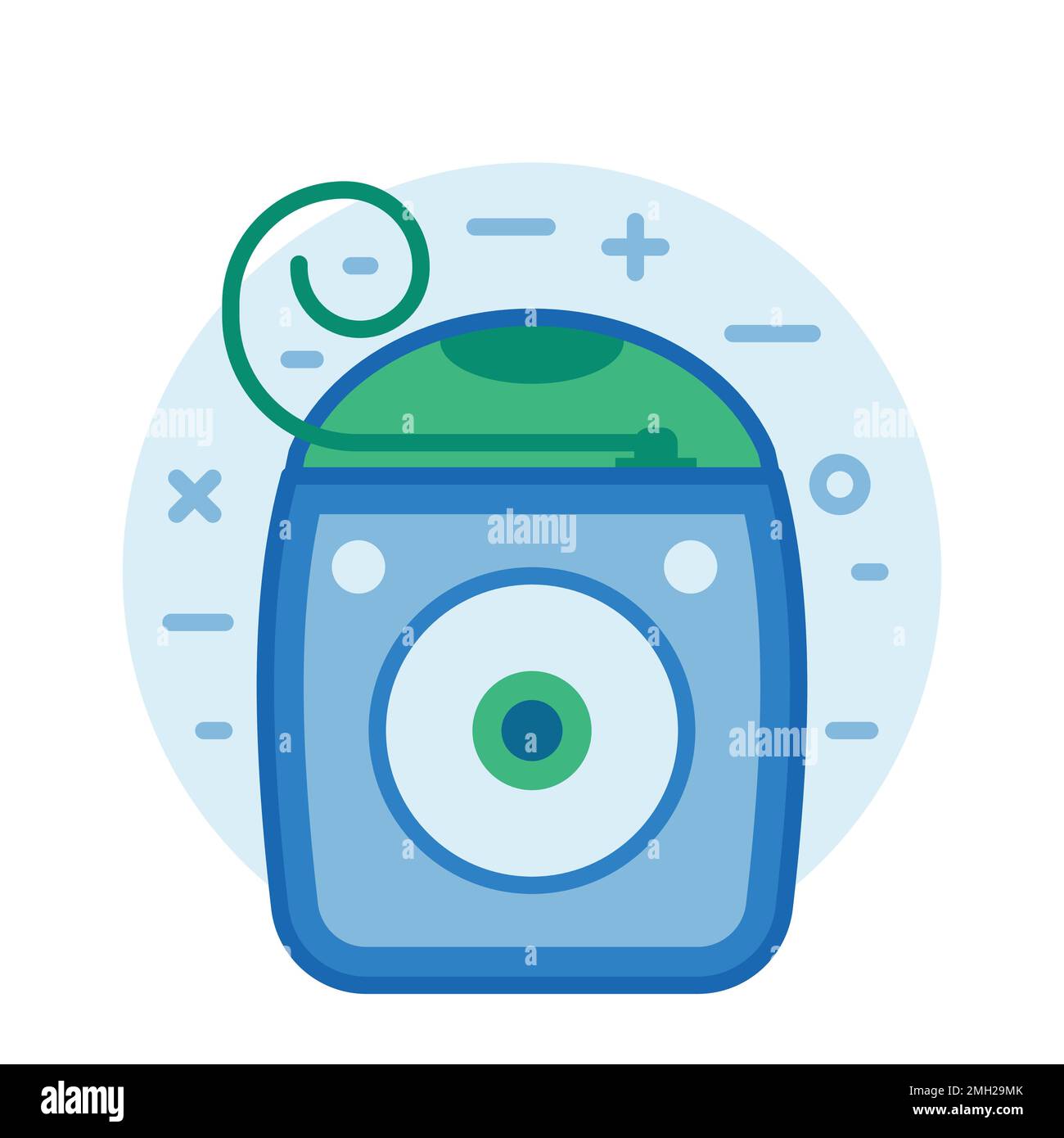Dental floss icon linear Stock Vector Images - Alamy