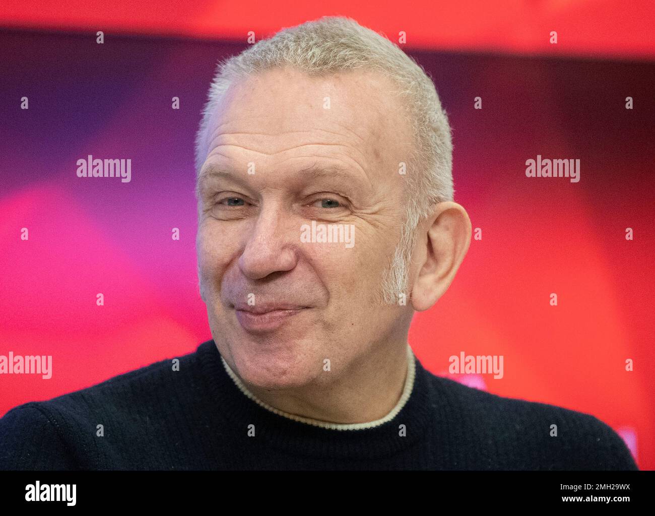 French fashion designer Jean Paul Gaultier attends a news conference in ...