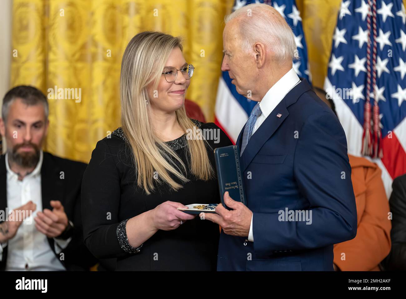 President Joe Biden presents the Presidential Citizens Medal ...