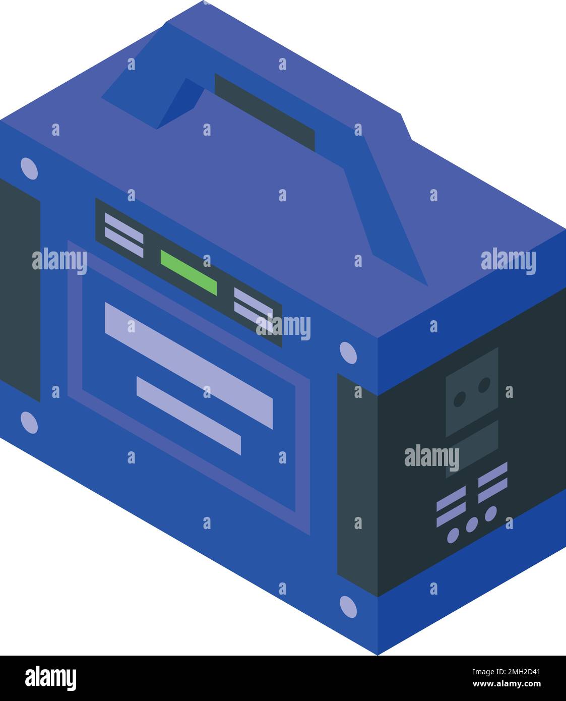 Industrial generator icon isometric vector. Power energy. Portable ...