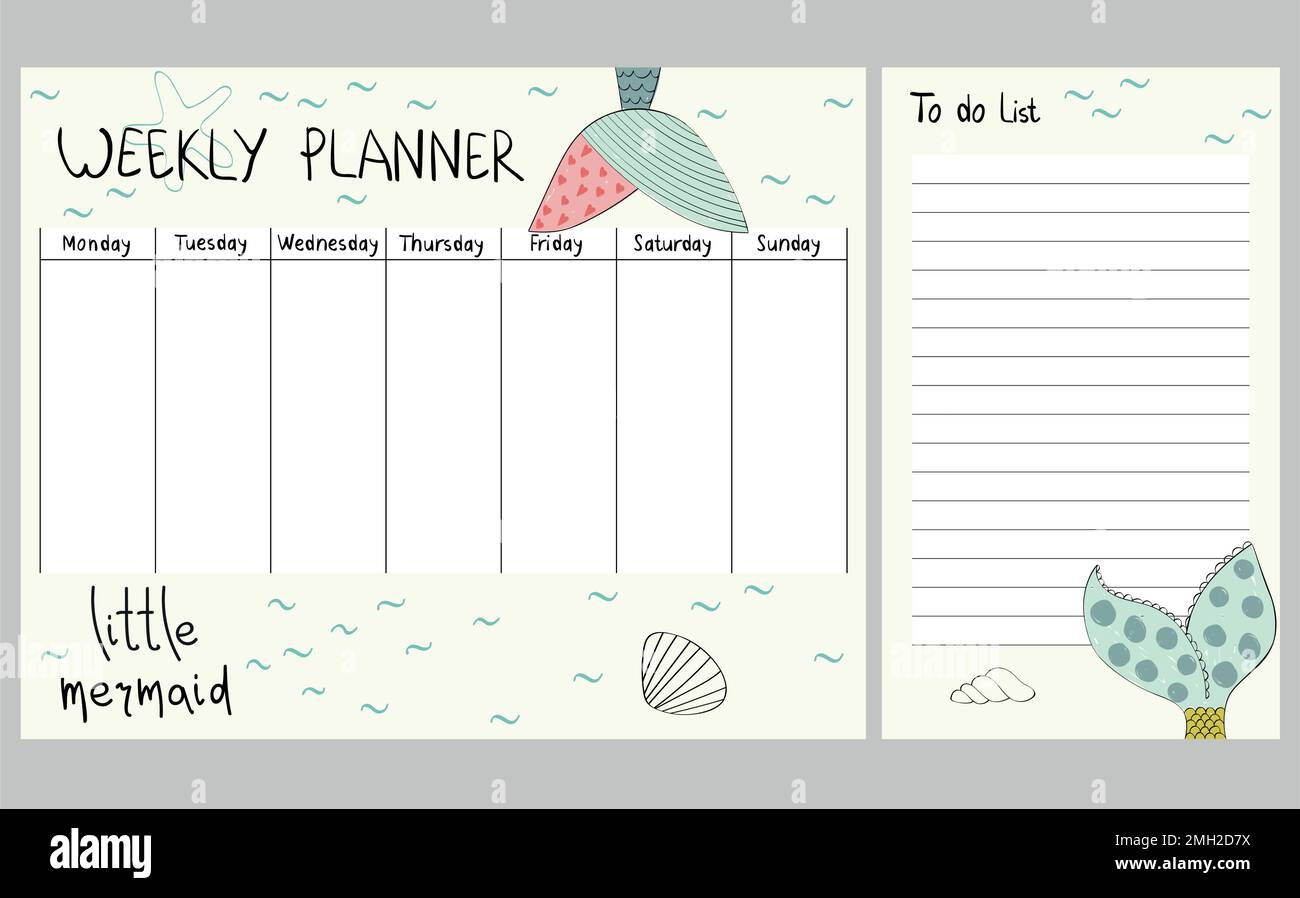 Printable weekly planner hi-res stock photography and images - Alamy