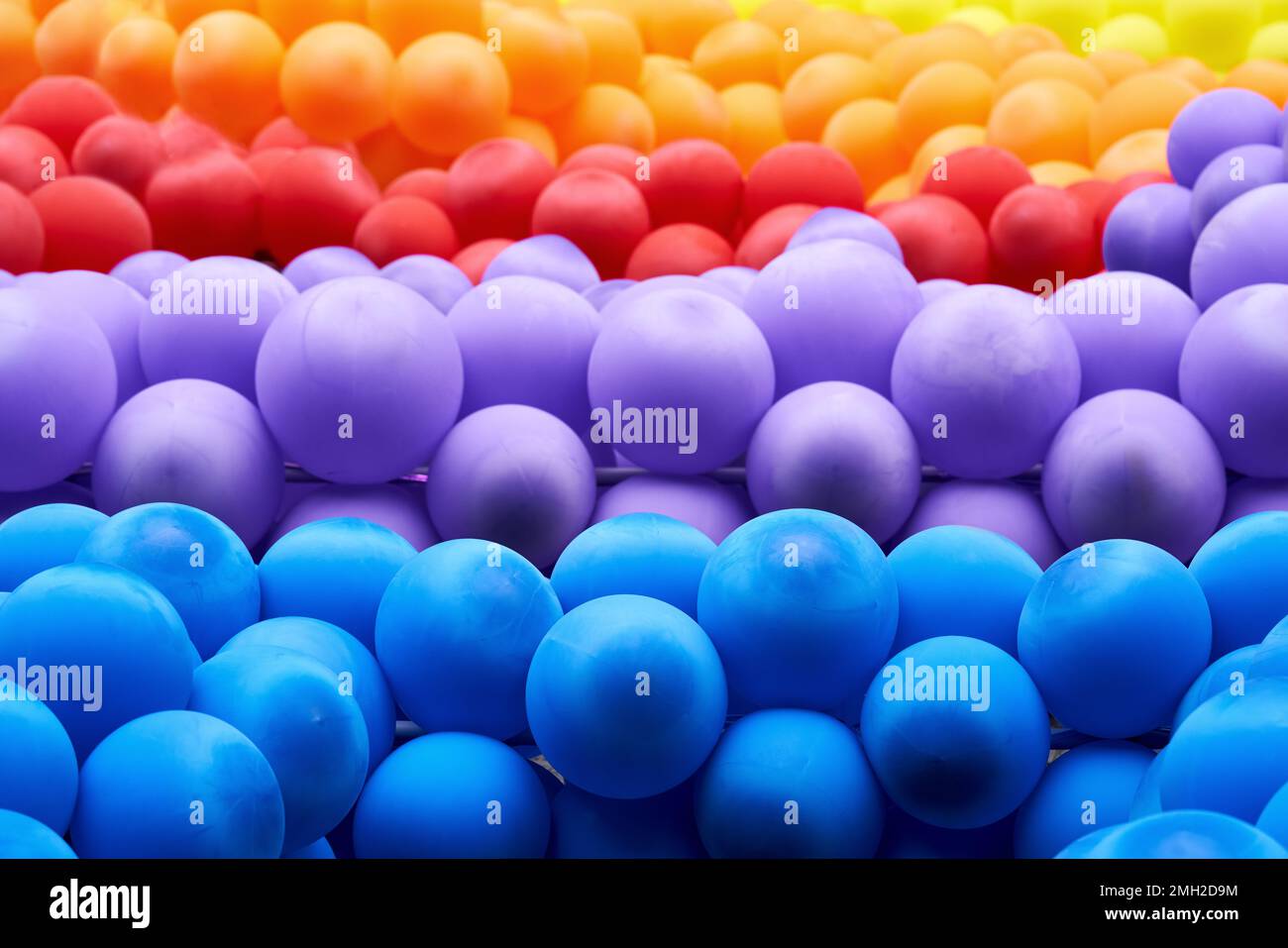 Colorful rainbow balloons - symbol of gay pride Stock Photo - Alamy