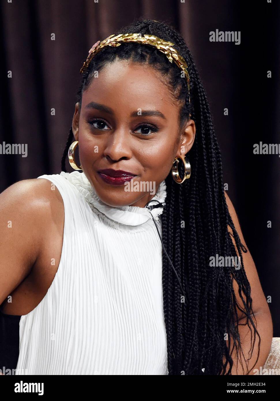 FILE - This July 29, 2019 file photo shows Crystal Clarke, a cast ...