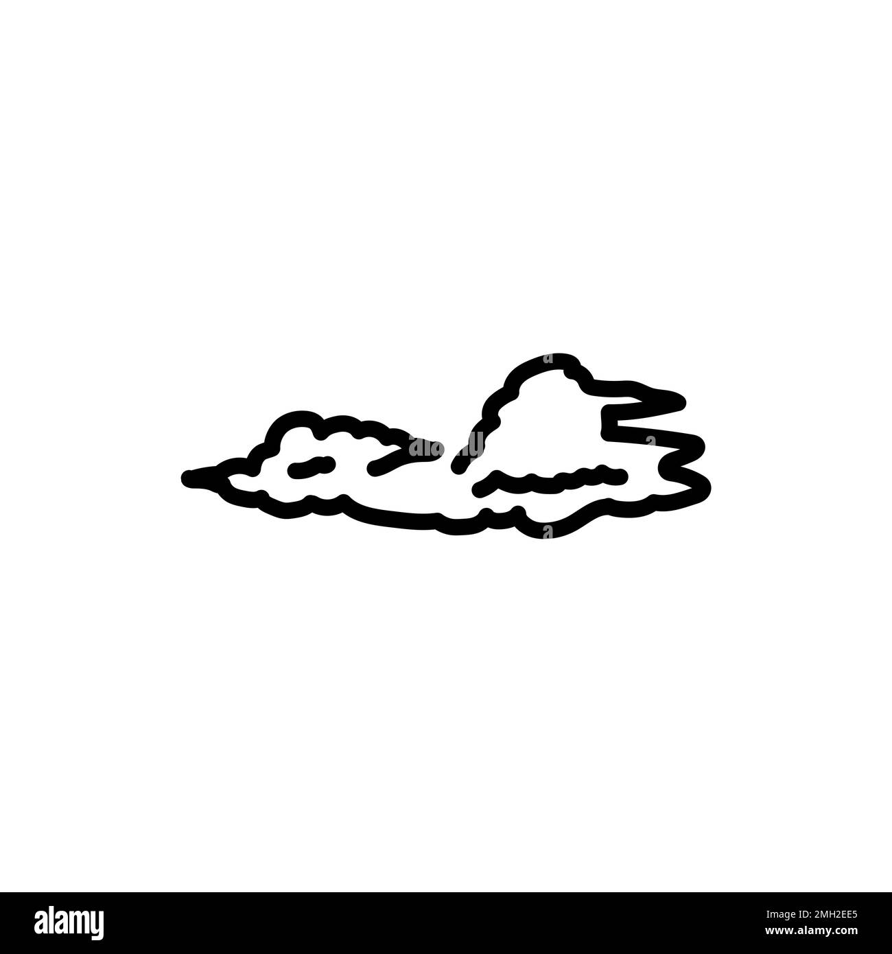 Cloud black line icon. Atmospheric phenomenon. Meteorology outline ...