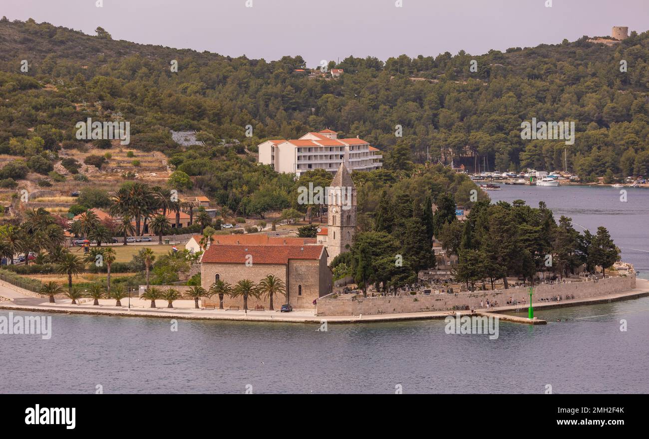 VIS, CROATIA, EUROPE - Church of St. Jerome and Franciscan Monastery ...