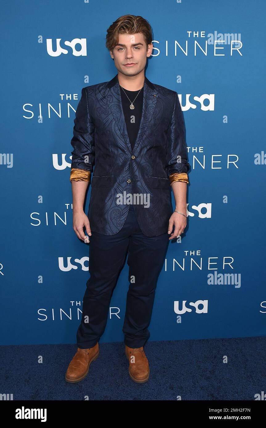 Garrett Clayton arrives at the Los Angeles premiere of "The Sinner ...