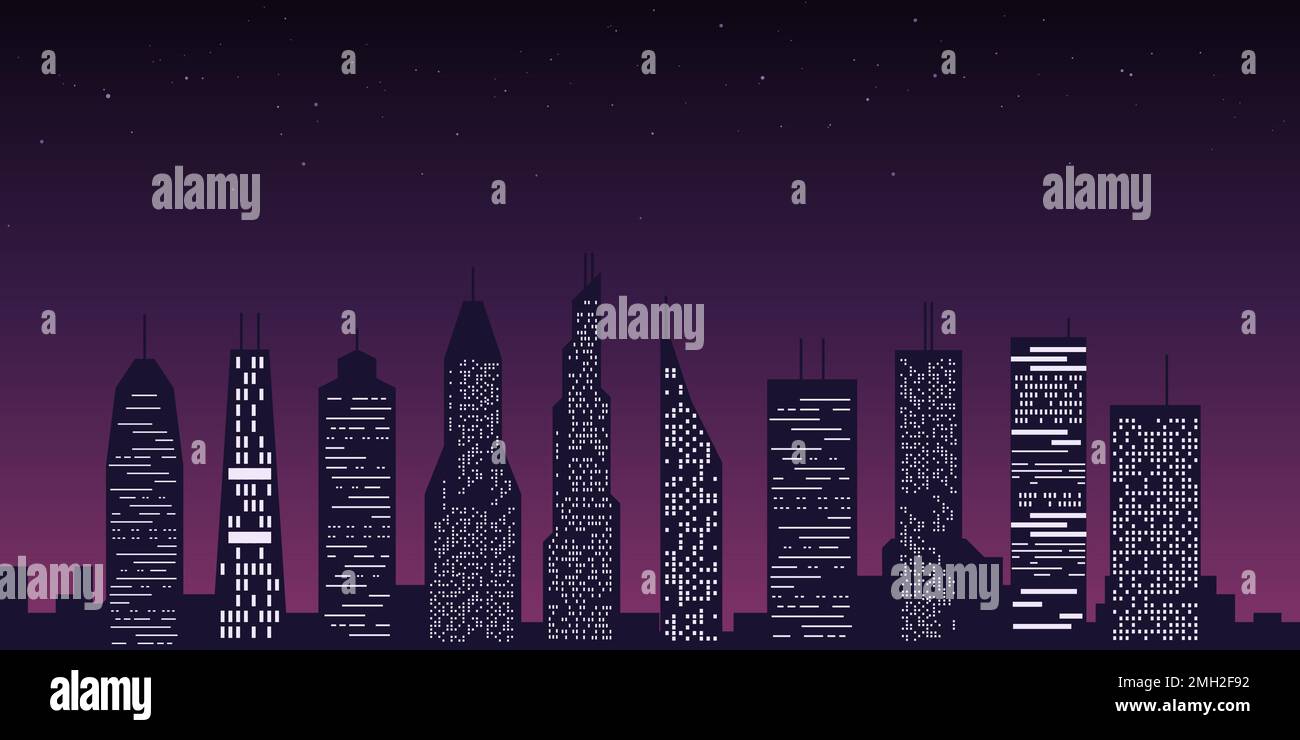 Big lights big city Stock Vector Images - Alamy
