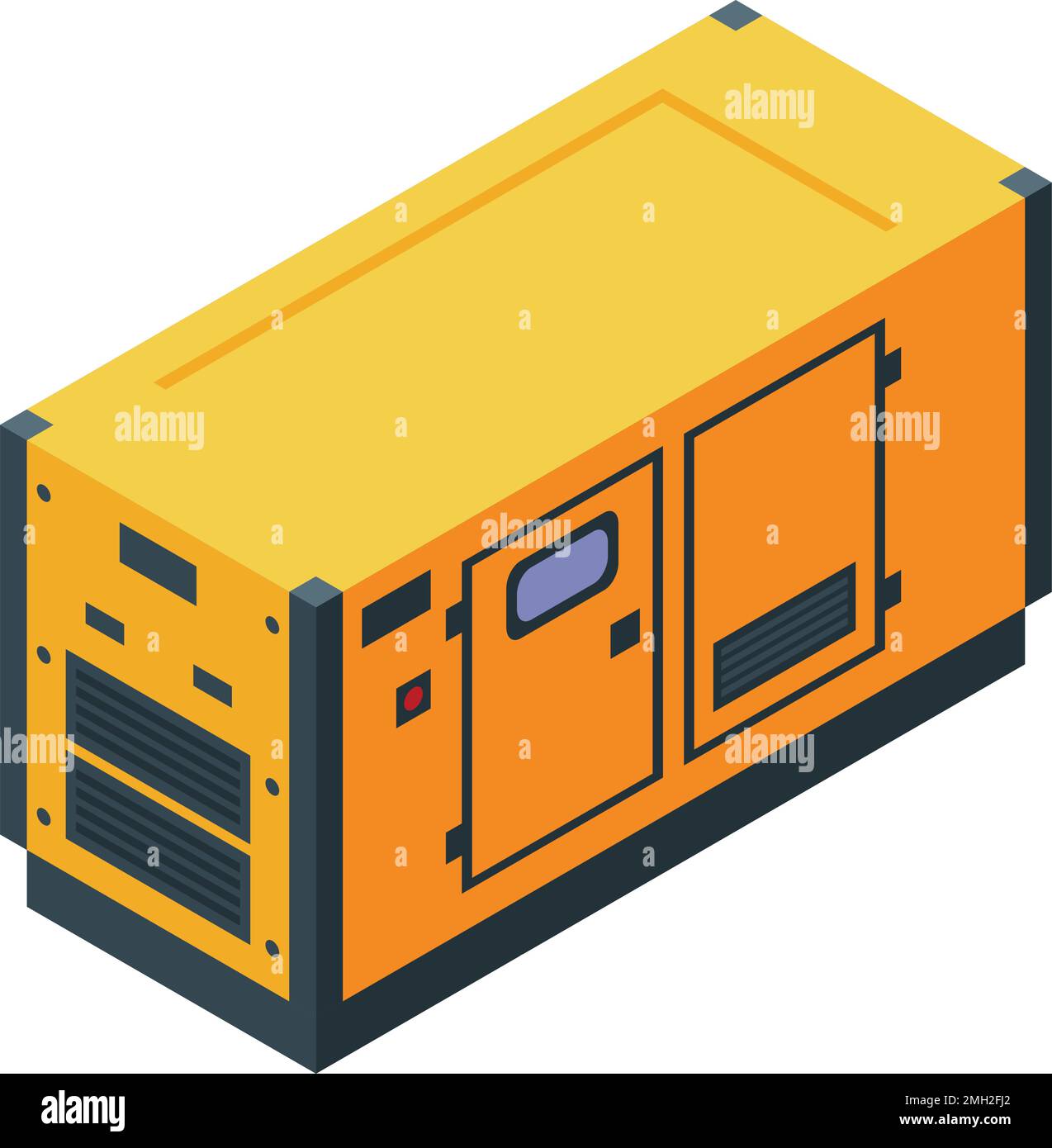 Diesel generator icon isometric vector. Power energy. Mobile equipment ... Diesel generator icon isometric vector. Power energy. Mobile equipment ...