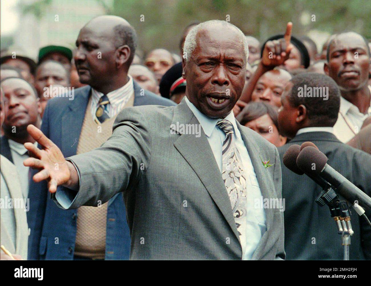 FILE - In this Thursday, July 17, 1997 file photo, President of Kenya ...
