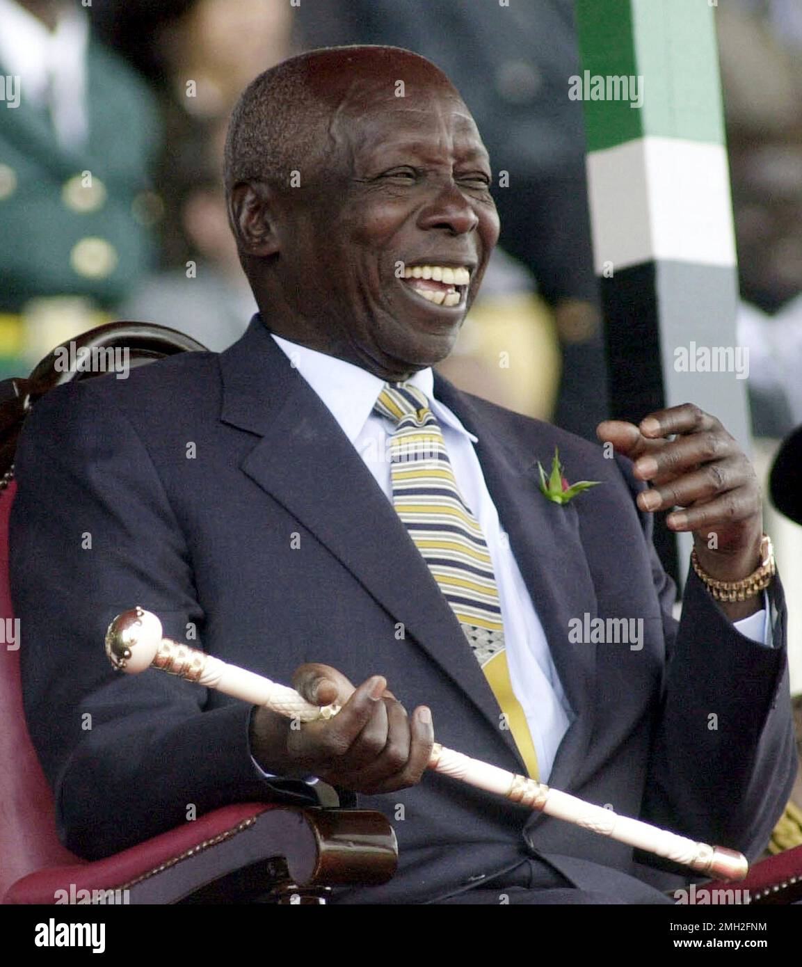 FILE - This Oct. 2002 file photo shows former President of Kenya Daniel ...