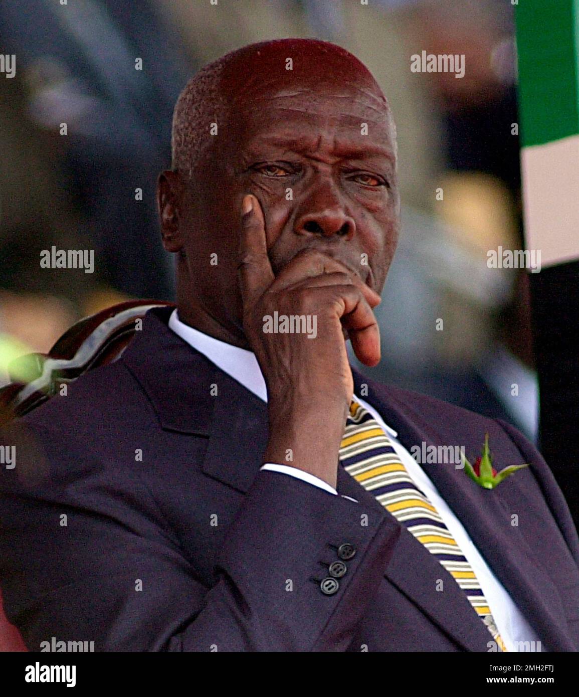 FILE - This Oct. 2002 file photo shows former President of Kenya Daniel ...