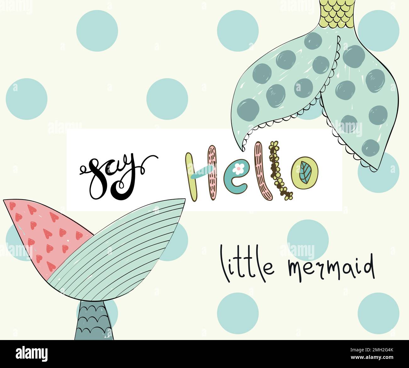 Vector cute mermaids Stock Vector Image & Art - Alamy