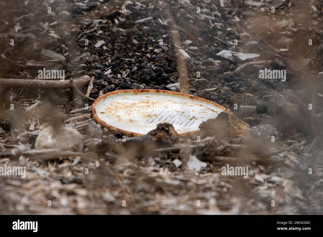 Garbage left on the ground Stock Photo - Alamy