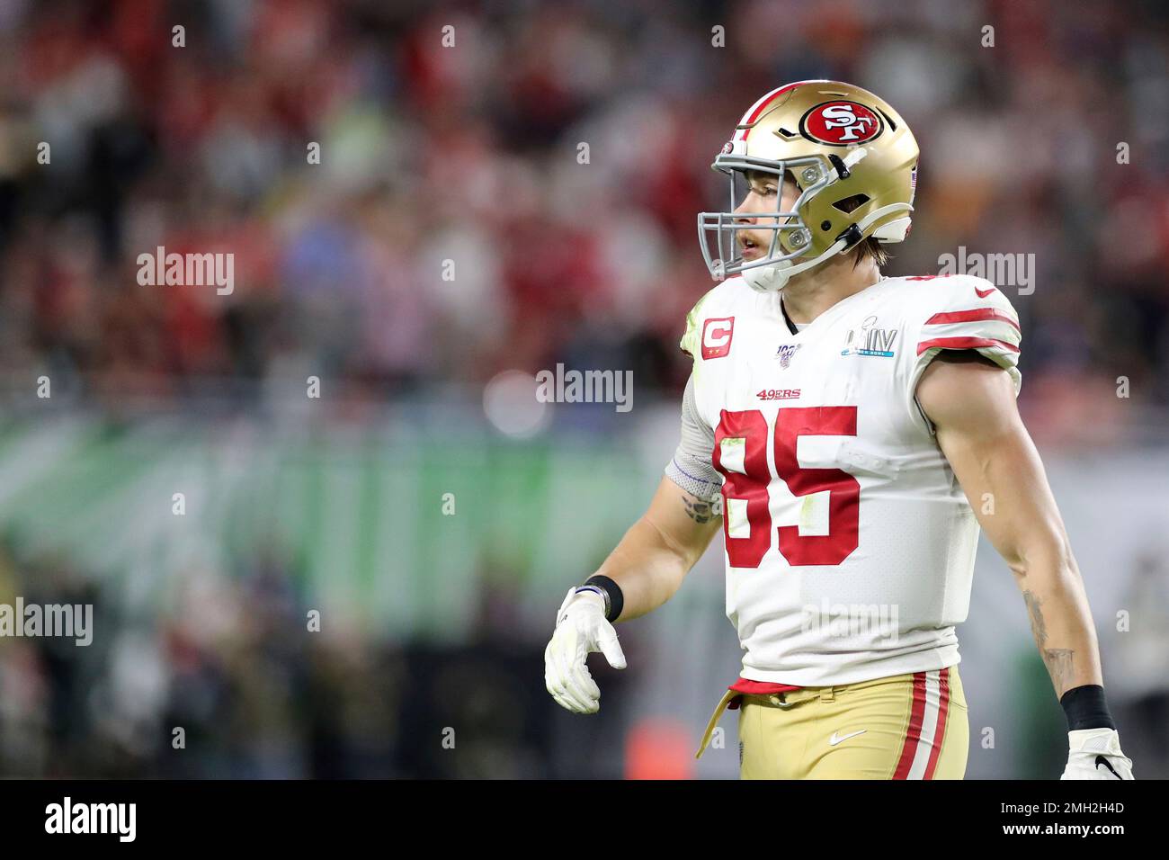 San Francisco 49ers tight end George Kittle (85) is seen against the ...