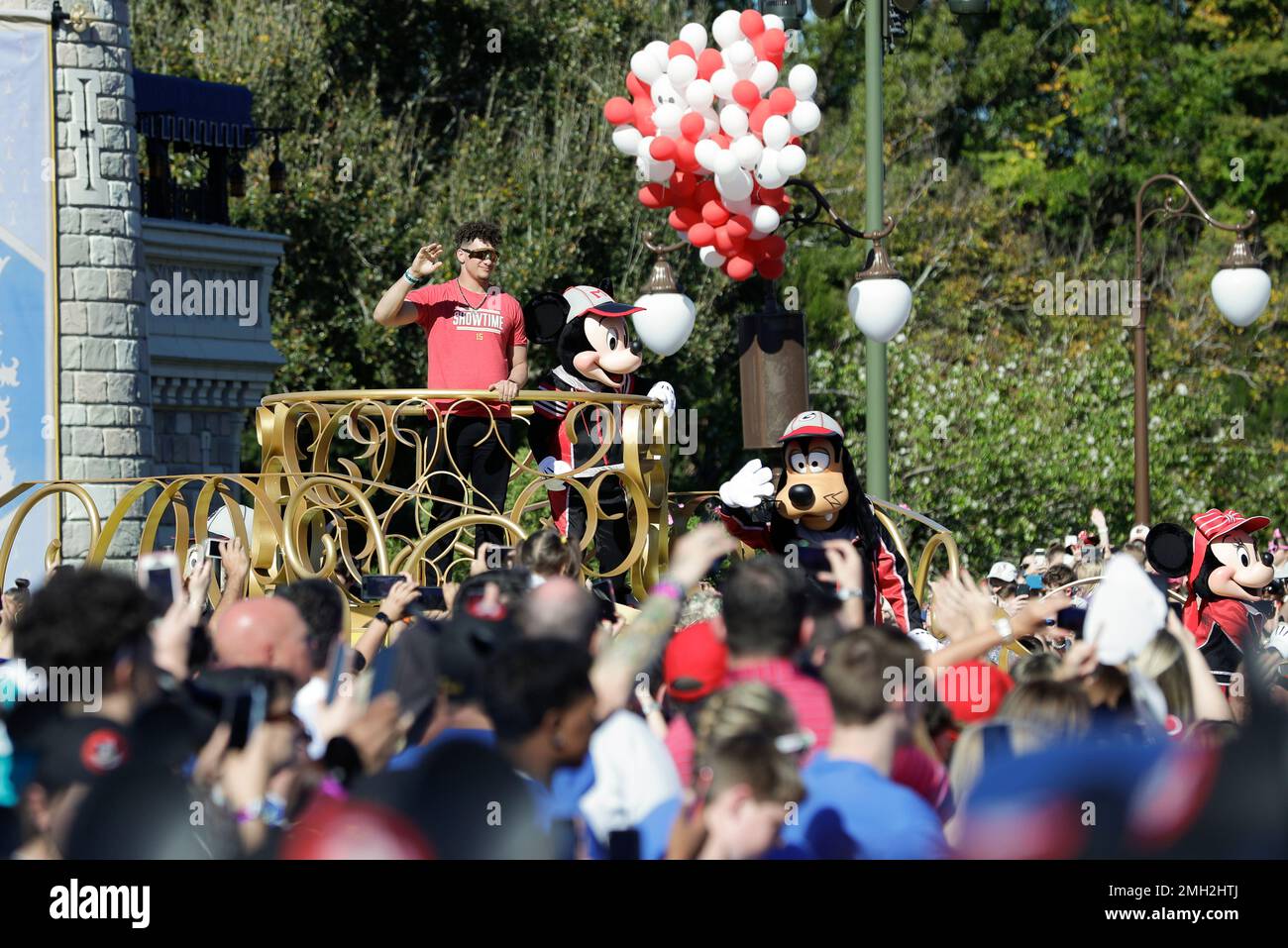 Super Bowl MVP Kansas City Chiefs quarterback Patrick Mahomes stands ...