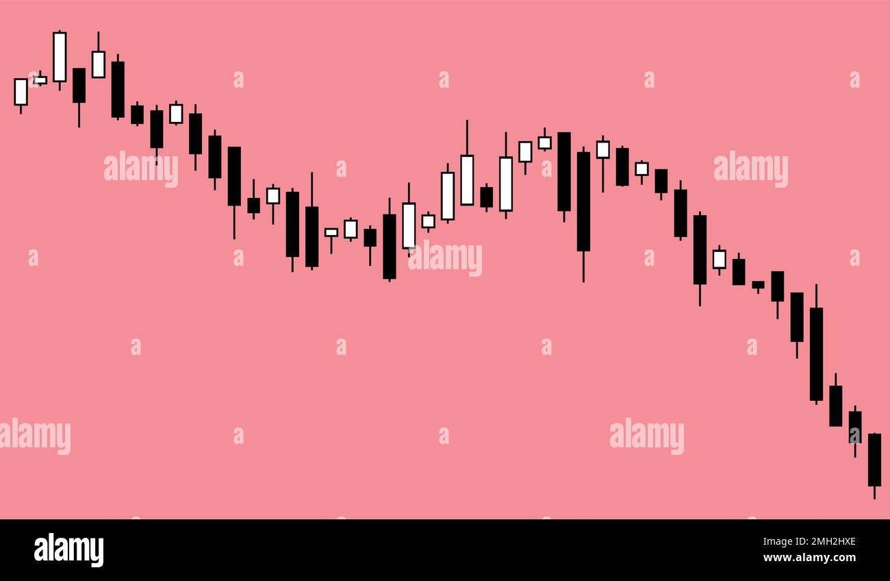 Candlestick graph. Stock market trading chart, also used for currency ... Candlestick graph. Stock market trading chart, also used for currency ...
