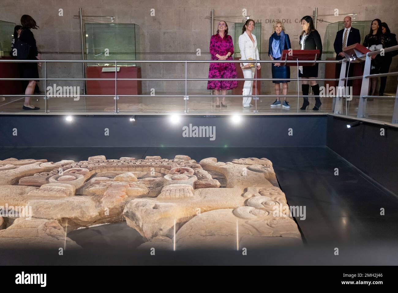 First Lady Jill Biden, Dr. Beatriz Gutiérrez Müller, and Mrs. Sophie ...